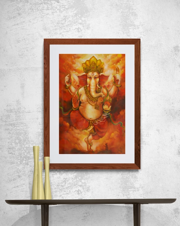 Wooden Framed Ganesh Painting | Arts, Frames, Mirrors.